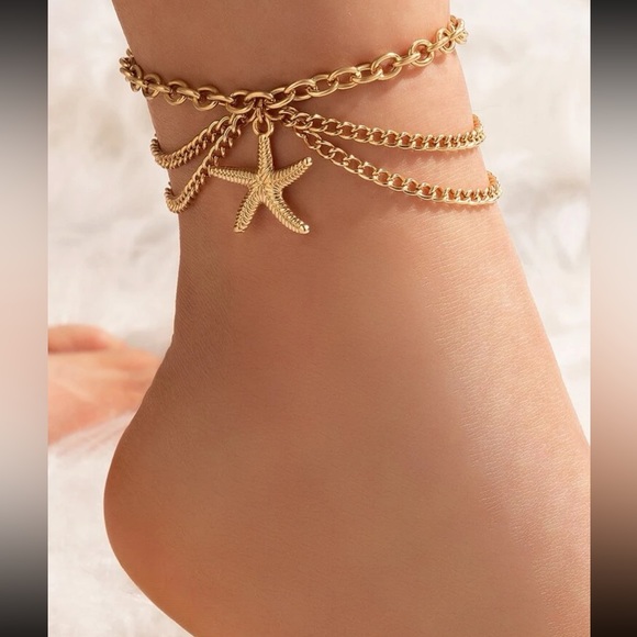 Jewelry | Boho Starfish Design Anklet Ankle Bracelet | Poshmark